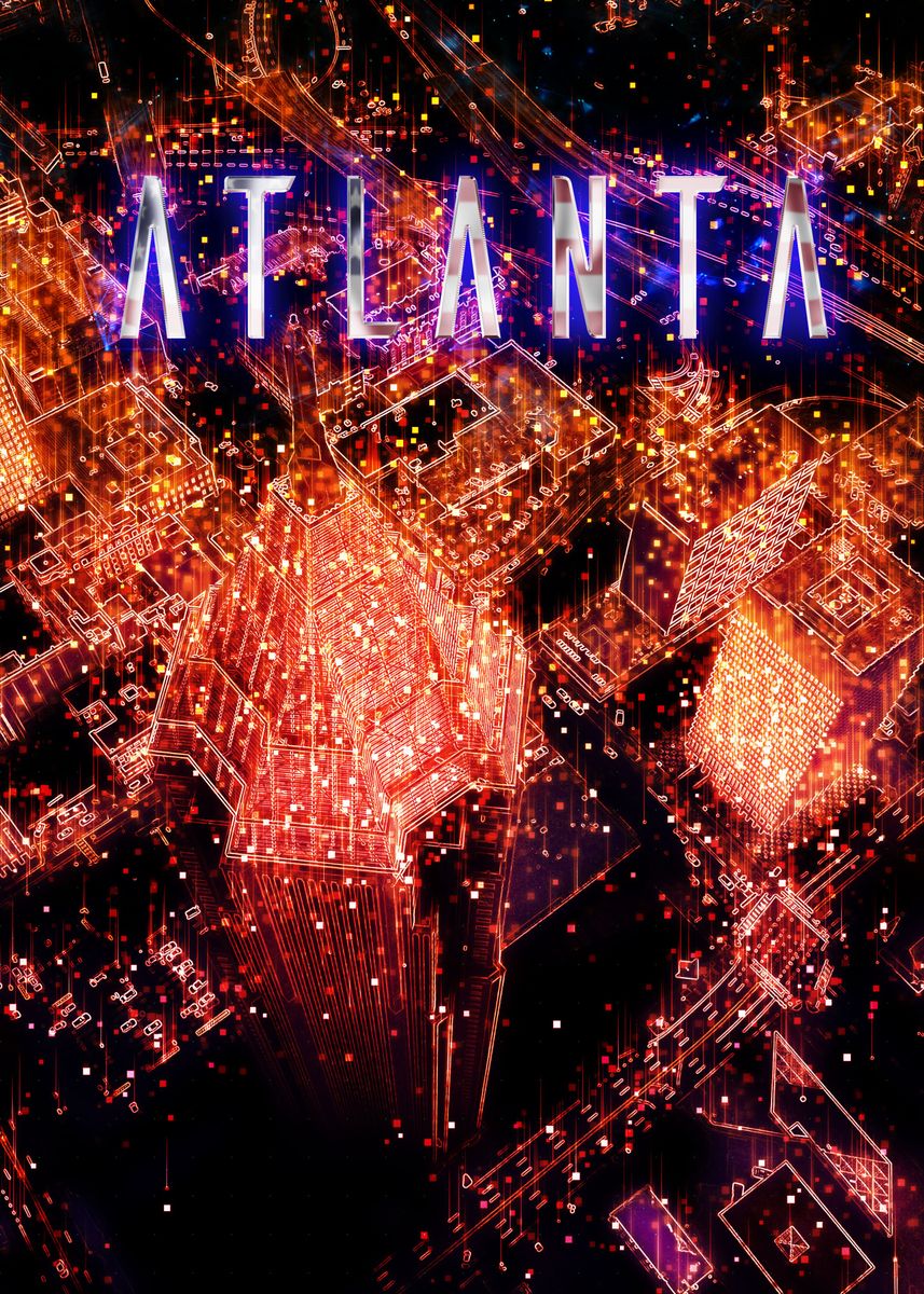 'Atlanta' Poster by Petra Rommelfanger | Displate