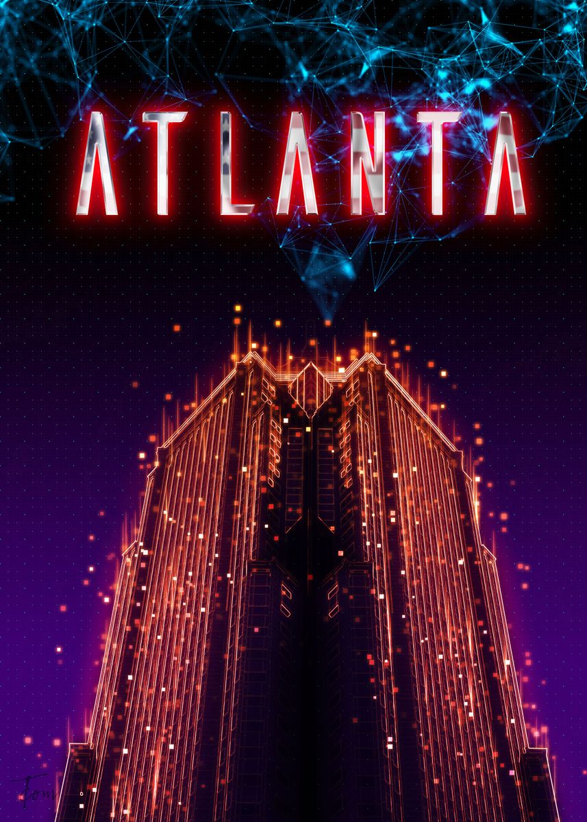 'Atlanta' Poster, picture, metal print, paint by Petra Rommelfanger ...