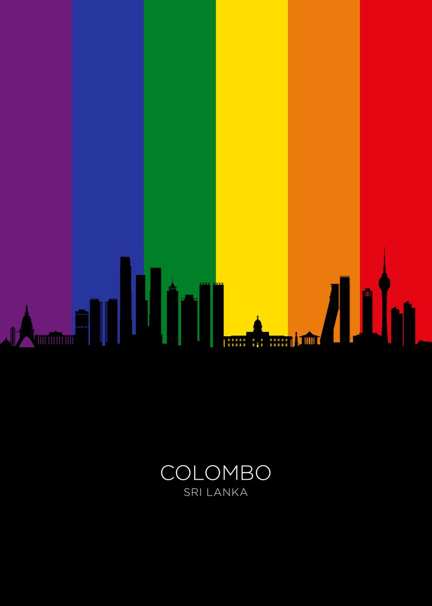 'Colombo Skyline Sri Lanka' Poster, picture, metal print, paint by ...