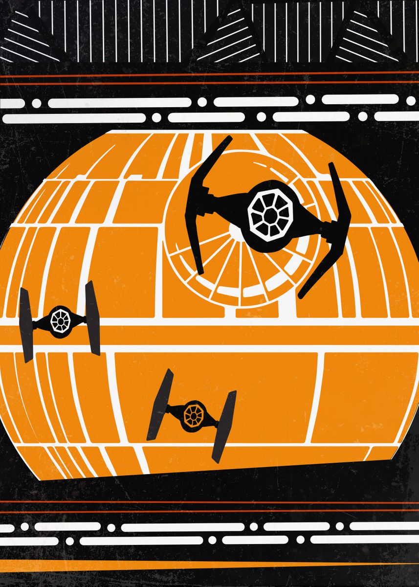 'Death Star' Poster, picture, metal print, paint by Star Wars | Displate