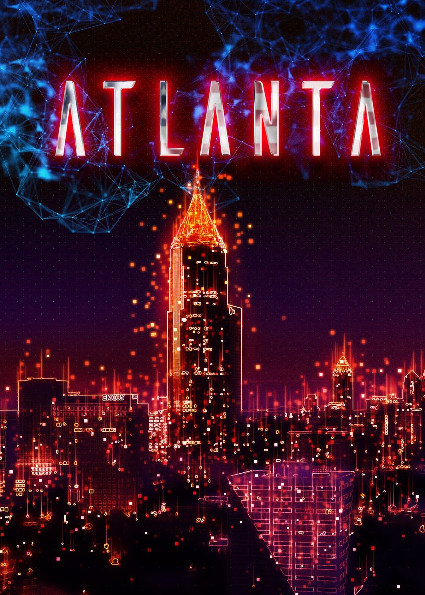 'Atlanta' Poster, picture, metal print, paint by Petra Rommelfanger ...