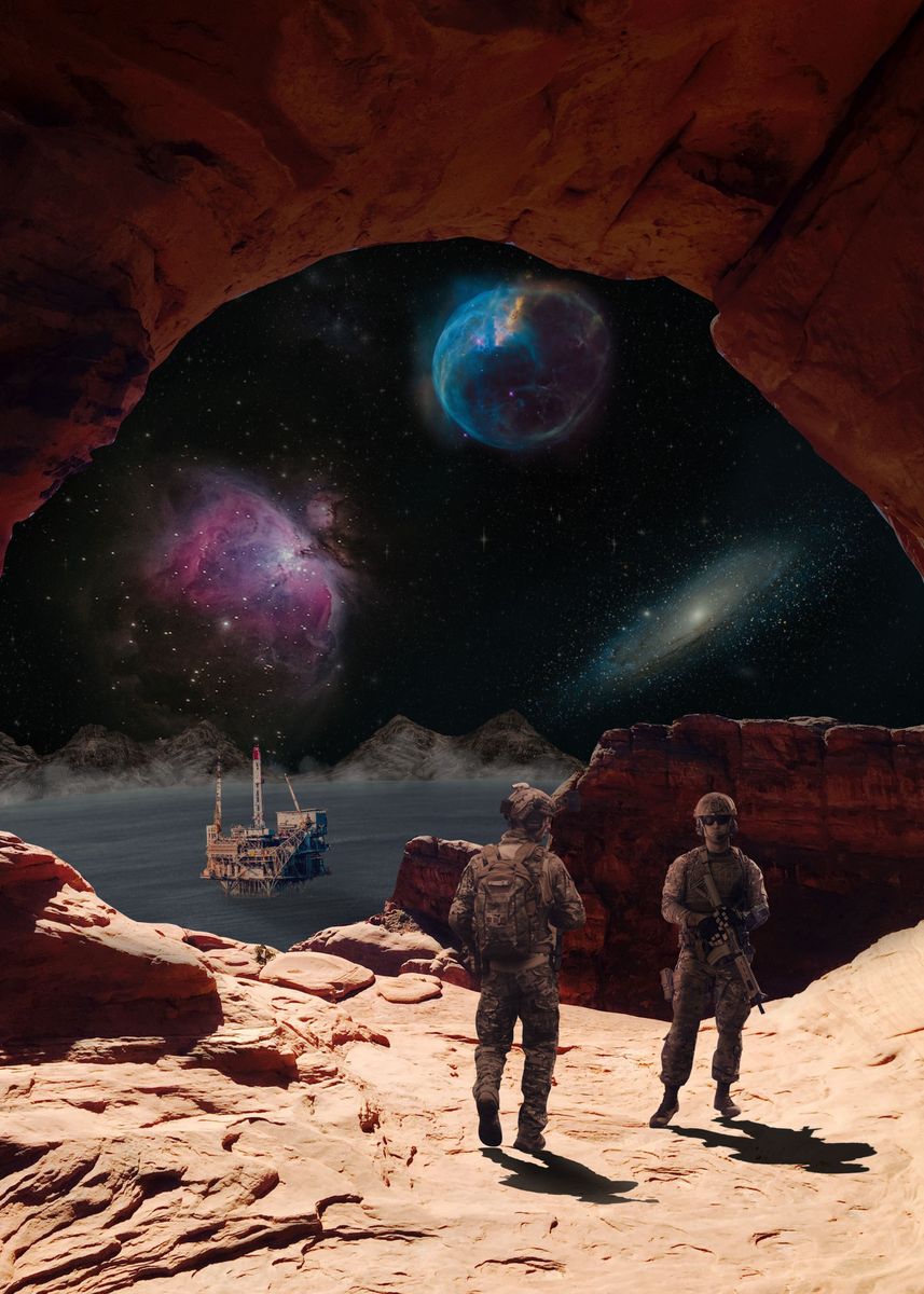 'Hidden cave' Poster, picture, metal print, paint by Clumsy Artist ...