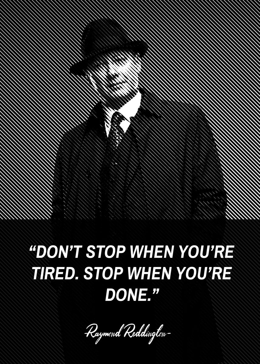'raymond reddington' Poster by Alifbata Online | Displate