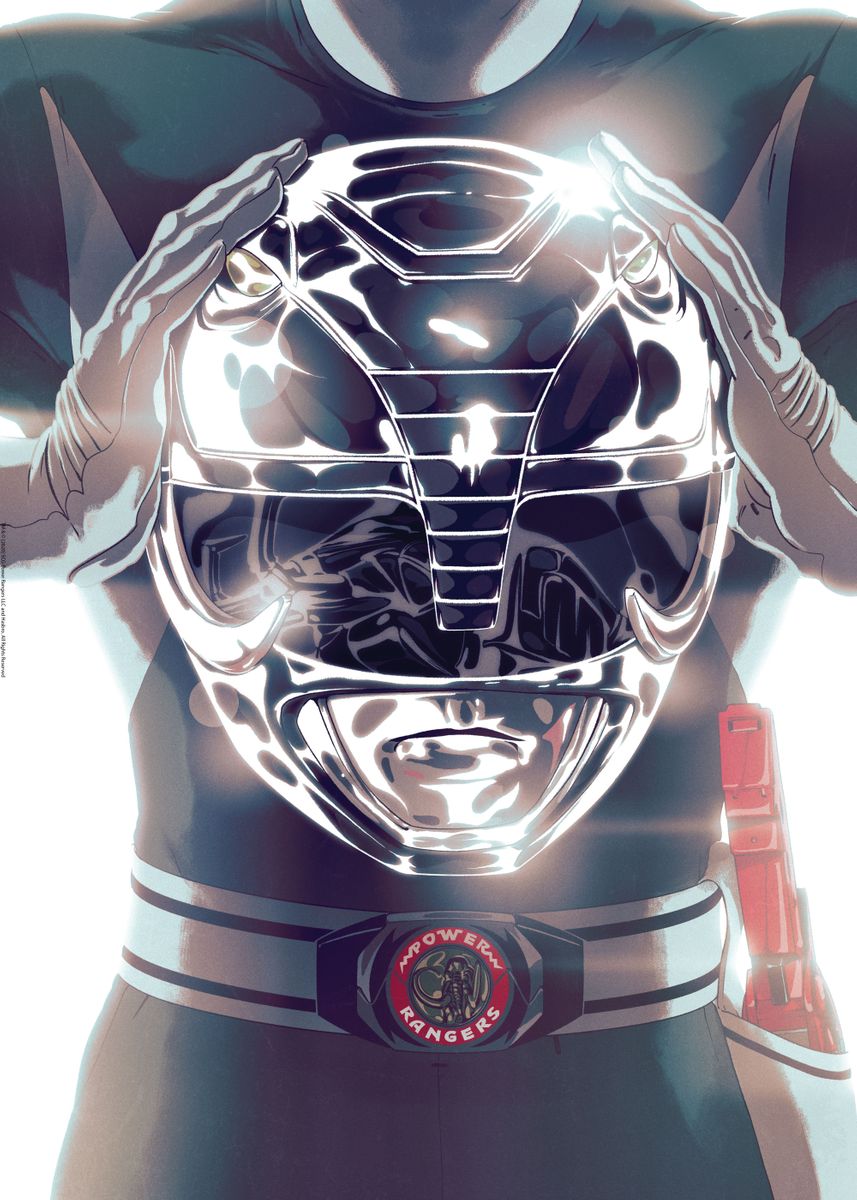 'Black Character' Poster, picture, metal print, paint by Power Rangers ...