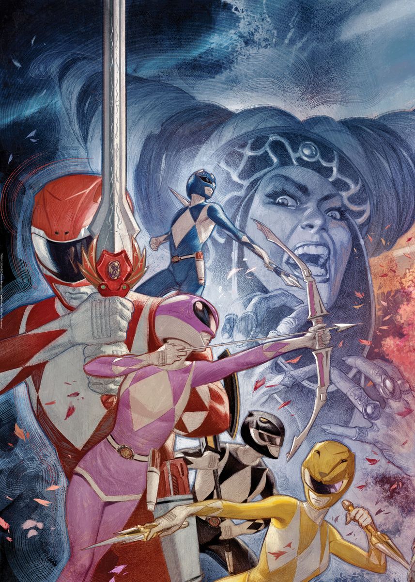 'Power Rangers versus Rita Repulsa' Poster, picture, metal print, paint ...