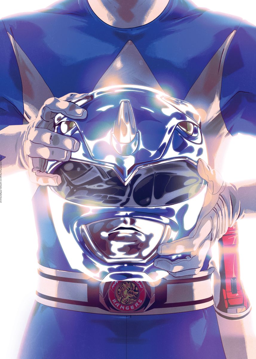 'Blue Character' Poster, picture, metal print, paint by Power Rangers ...