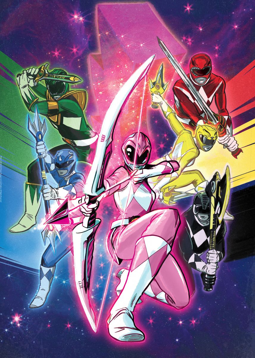 'Power Rangers' Poster, picture, metal print, paint by Power Rangers ...