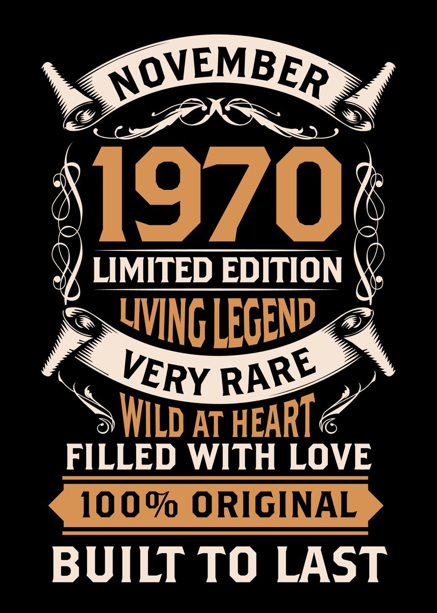 'Original November 1970' Poster by Robert | Displate