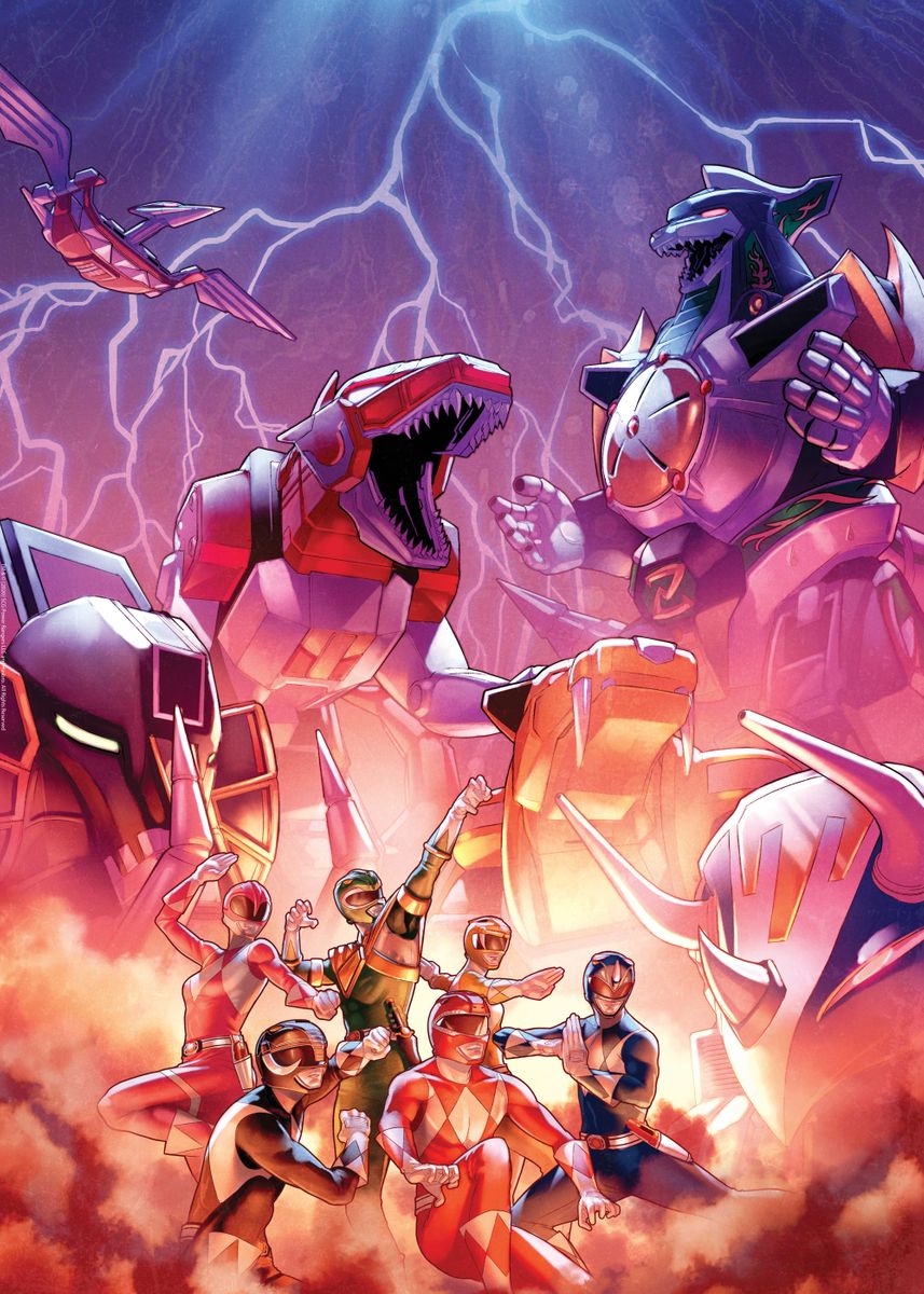 'Dino Force' Poster, picture, metal print, paint by Power Rangers ...