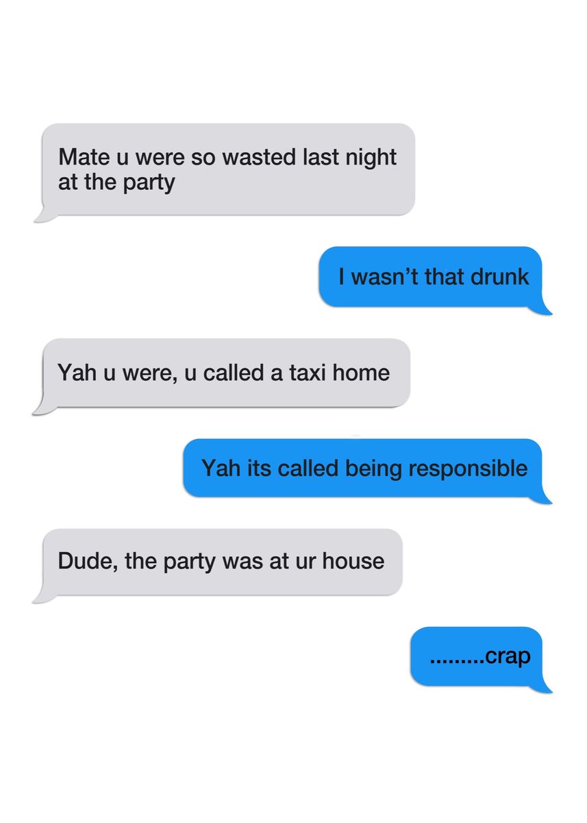 'Funny text message' Poster, picture, metal print, paint by HomeStead ...