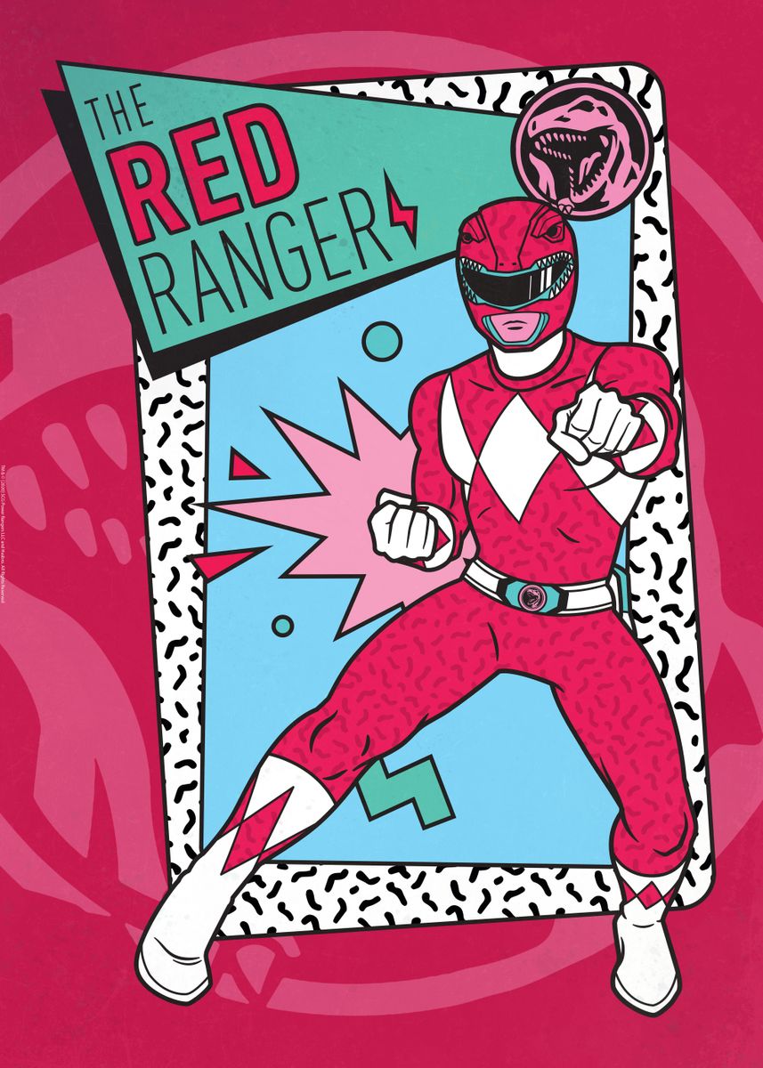 'The Red Ranger' Poster, picture, metal print, paint by Power Rangers ...