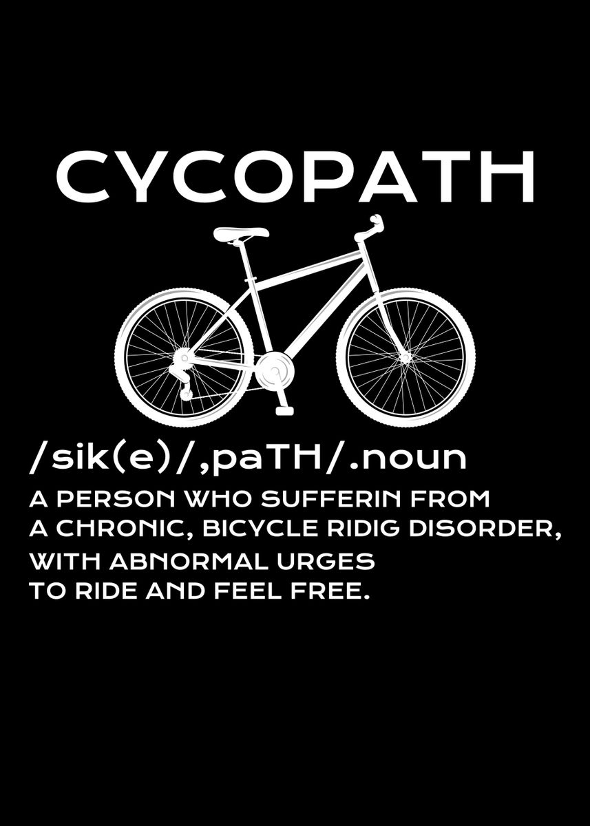 'Cycopath' Poster by Andreas Schellenberg | Displate