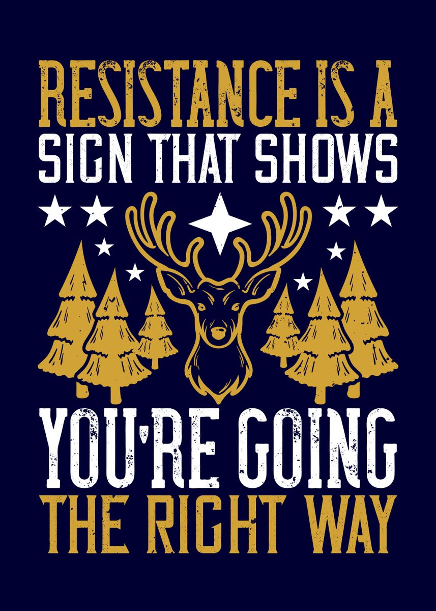 'Resistance is a sign' Poster, picture, metal print, paint by NoPlanB ...