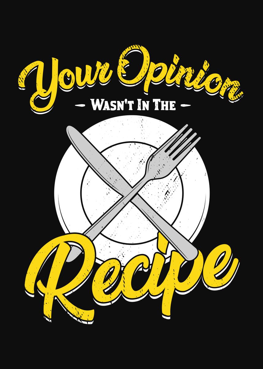 'Funny Cooking Cook Design ' Poster, picture, metal print, paint by ...