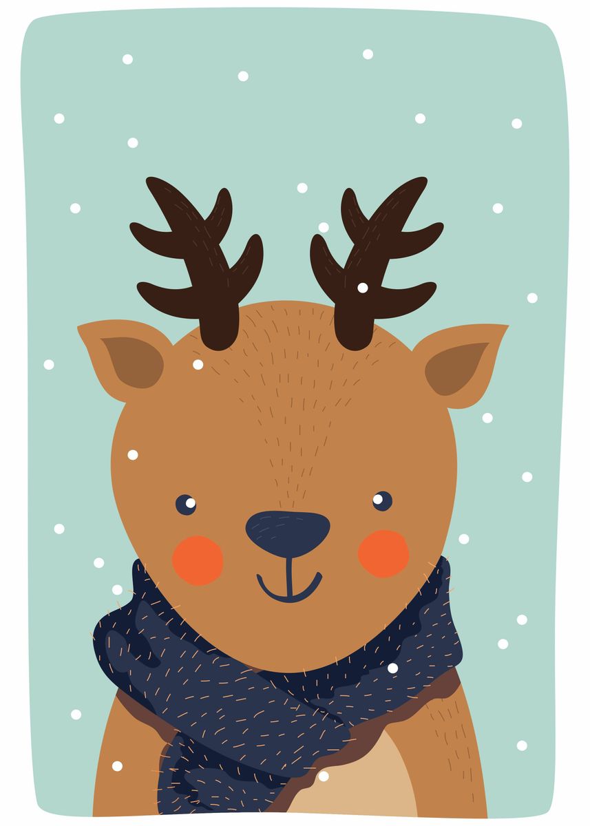'Deer' Poster by Panda | Displate