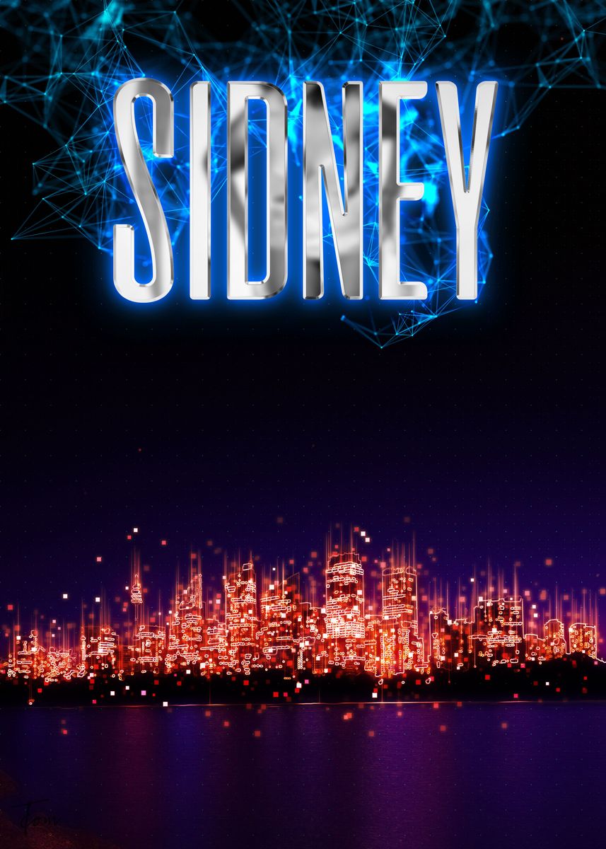 'Sidney' Poster, picture, metal print, paint by Petra Rommelfanger ...