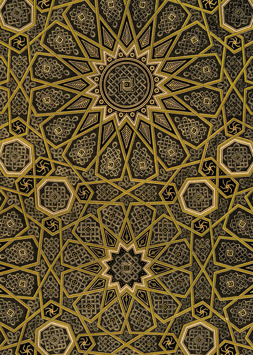 'Arabesque Pattern' Poster by Bruno Macedo | Displate