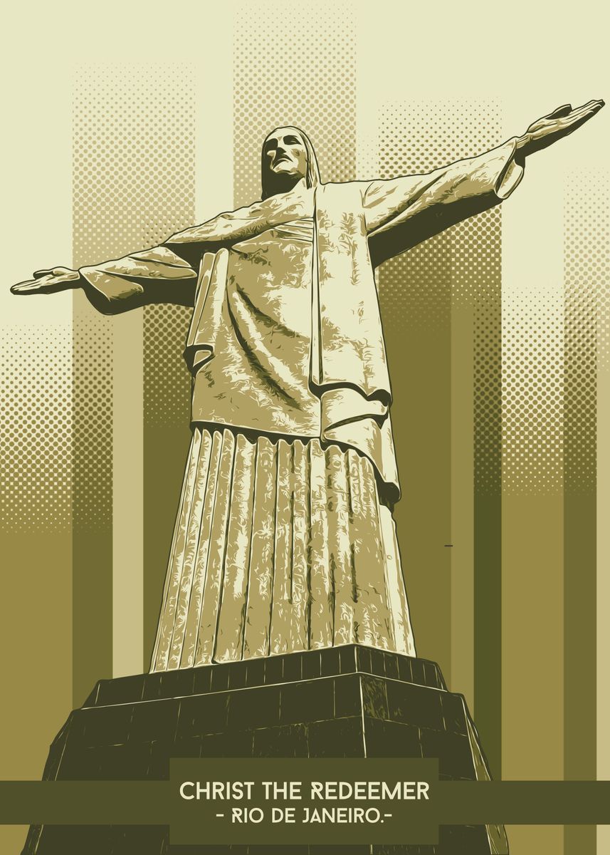'Christ the Reedemer Poster' Poster by Rizky Irawan | Displate