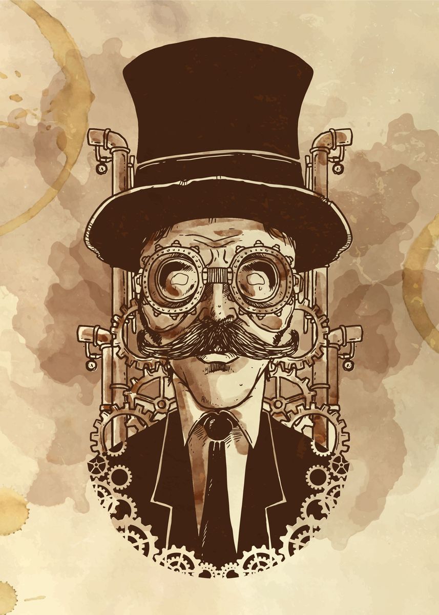 'scientist' Poster, picture, metal print, paint by Faissal Thomas ...