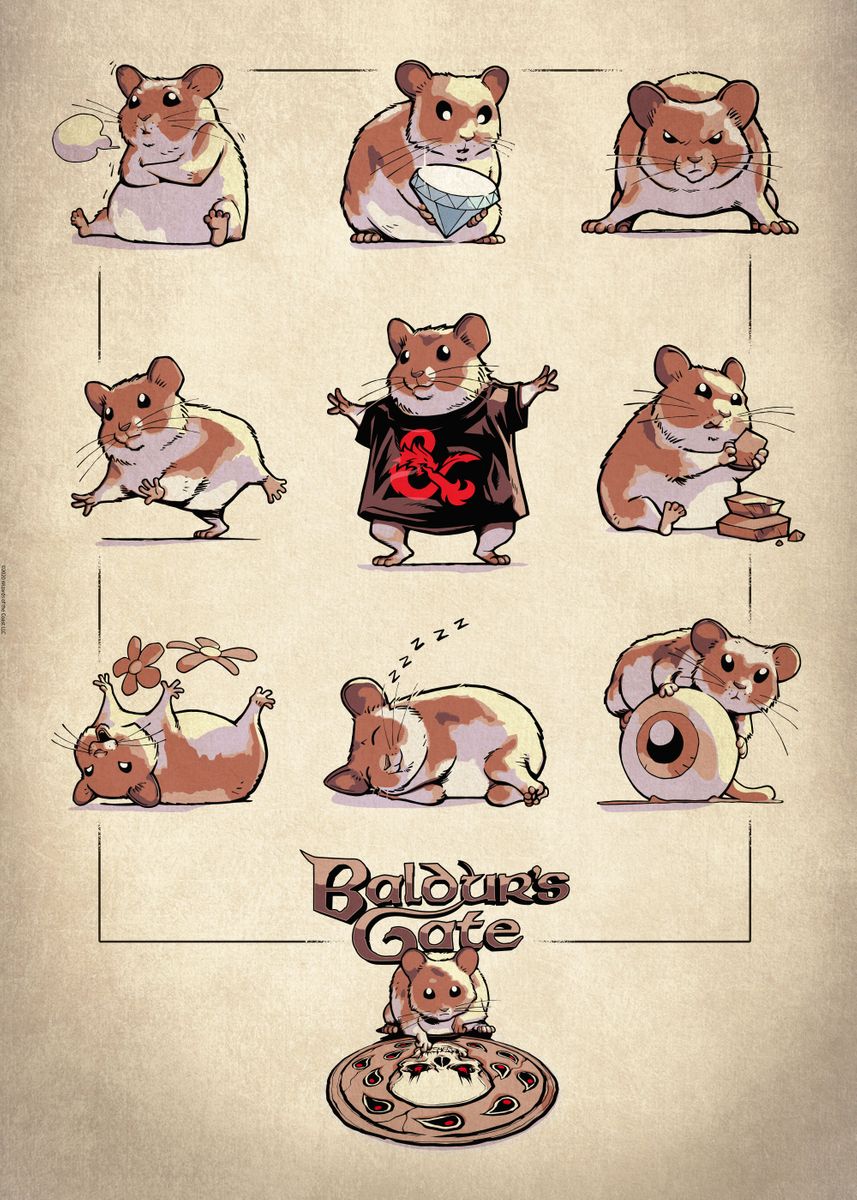 'Baldurs Gate Boo' Poster, picture, metal print, paint by Dungeons and ...