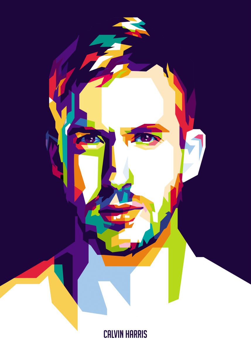 'Calvin Harris Illustration' Poster by Kardus Studio x Bakul Gambar ...