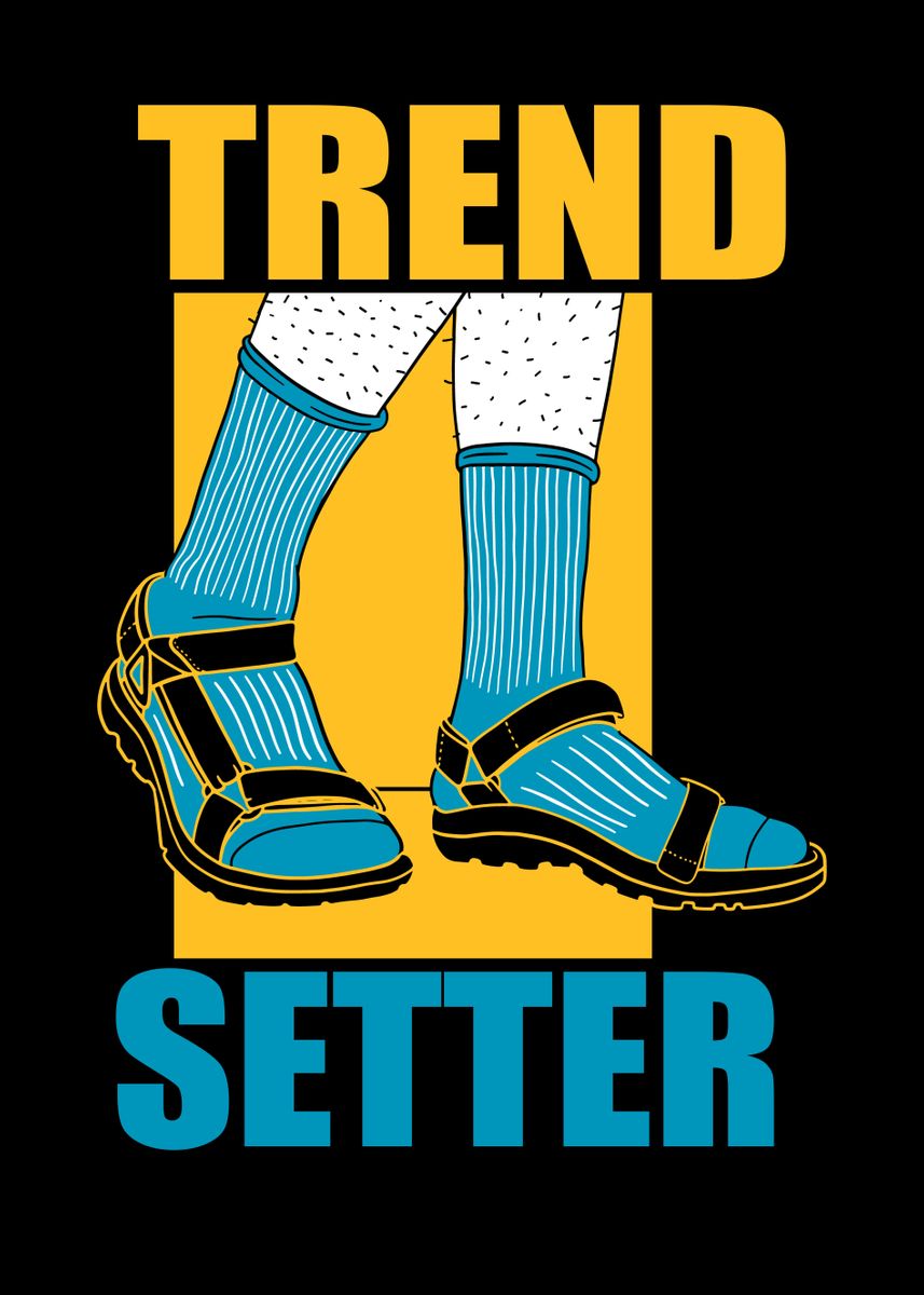 'Trendsetter Sandals and' Poster by StonerPlates | Displate