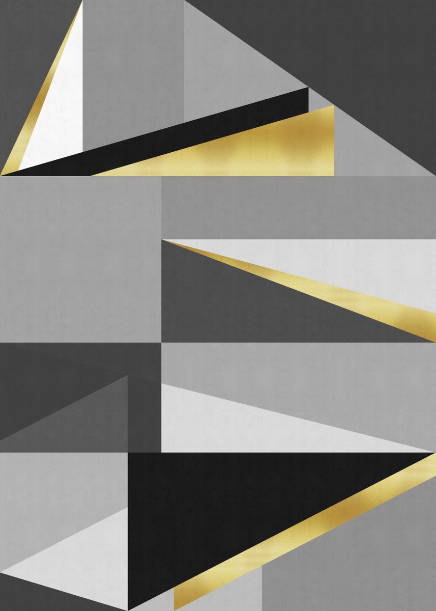 'Triangles textures II' Poster by Vitor Costa | Displate