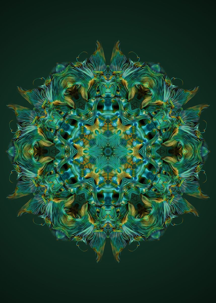 'Mandala 9' Poster by Chaotic Lines | Displate