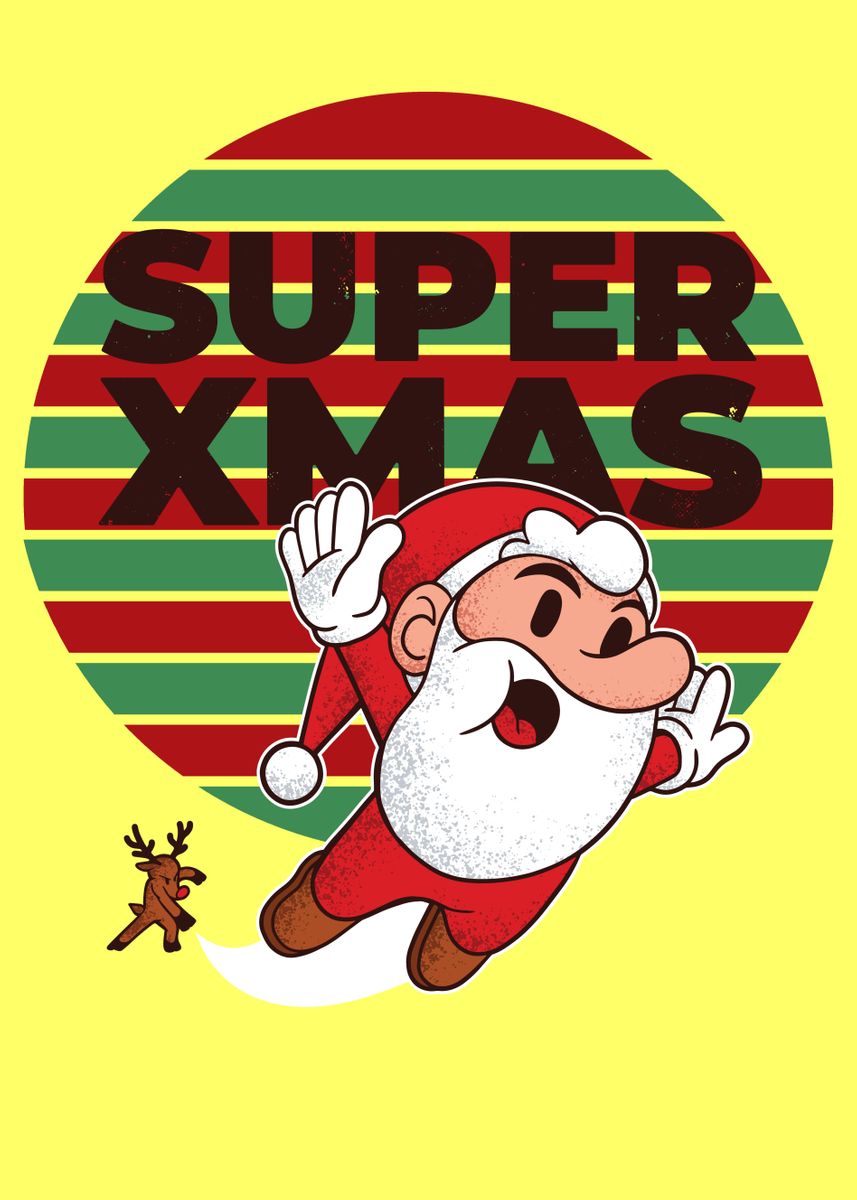 'Super XMas Video Game' Poster by StonerPlates | Displate