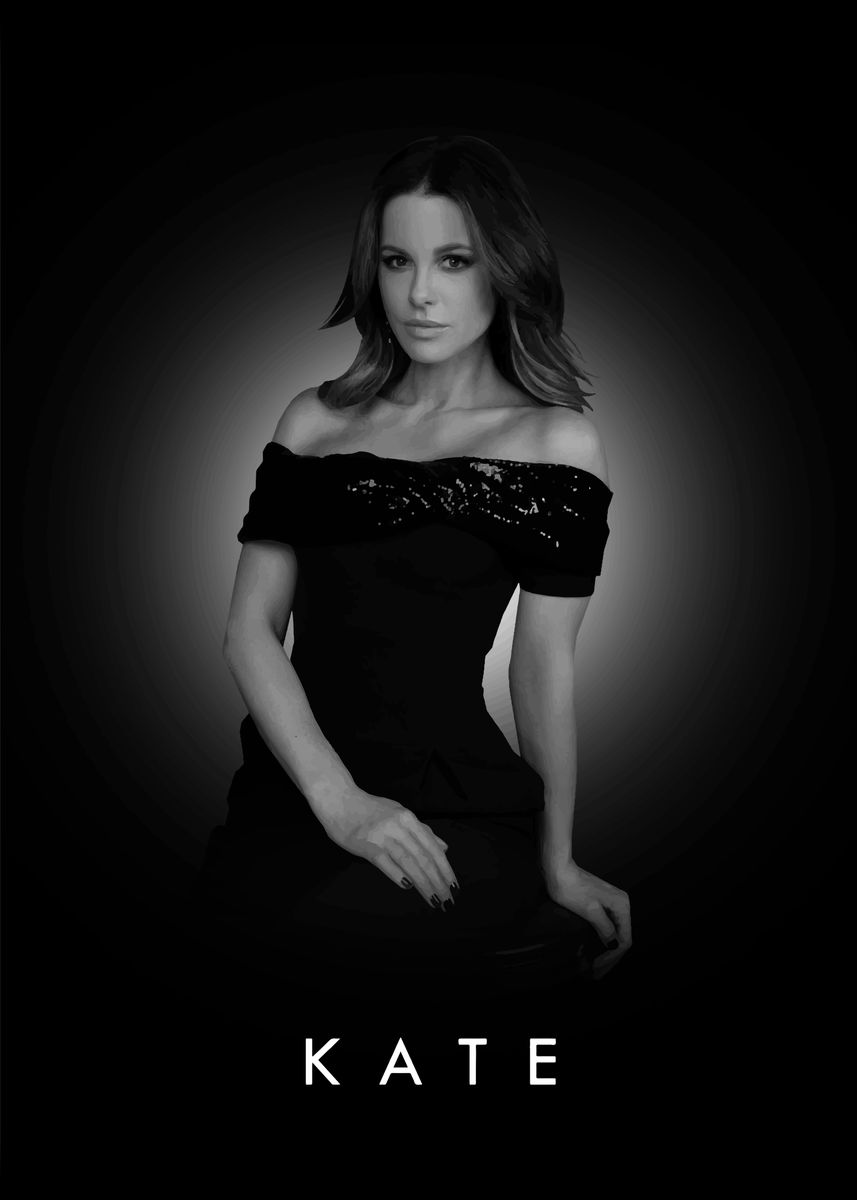 'Kate Beckinsale' Poster, picture, metal print, paint by Bo Kev | Displate