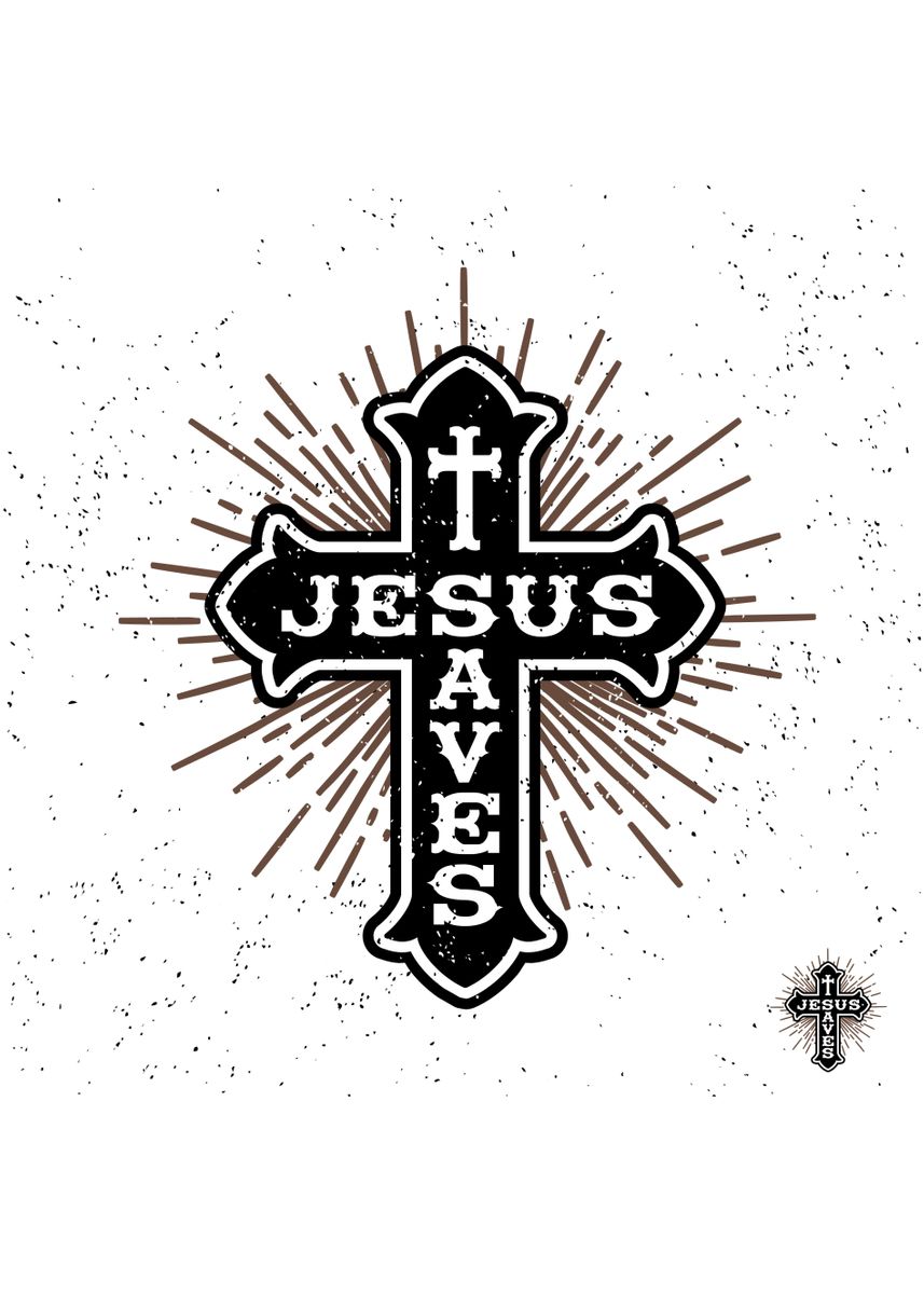 'Jesus Saves' Poster by MisterGoose | Displate