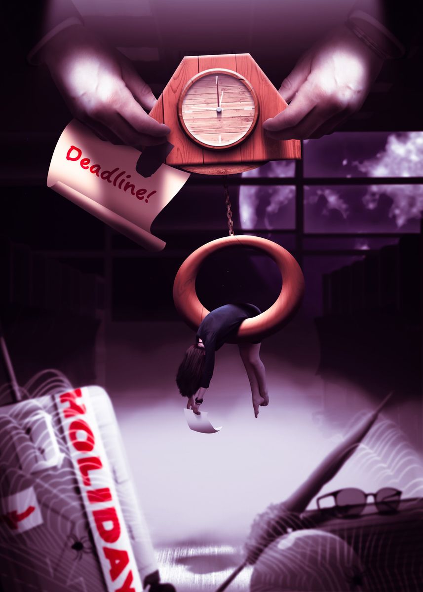 'Need More Time' Poster, picture, metal print, paint by 8P Create ...