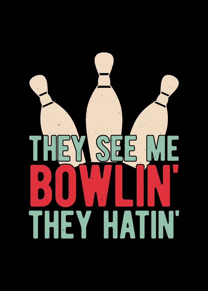 'Funny Bowling' Poster by Visualz | Displate