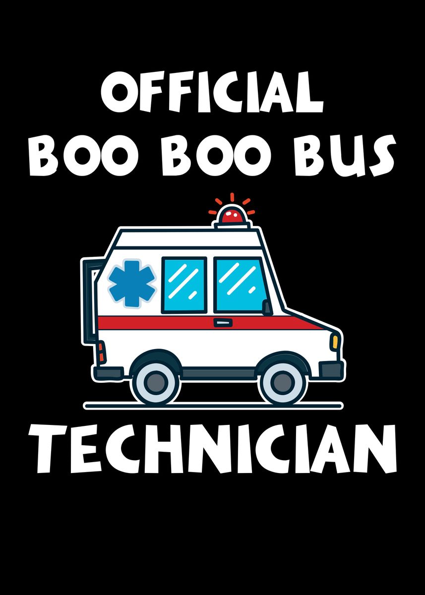 'Official Boo Boo Bus' Poster, picture, metal print, paint by Uwe ...