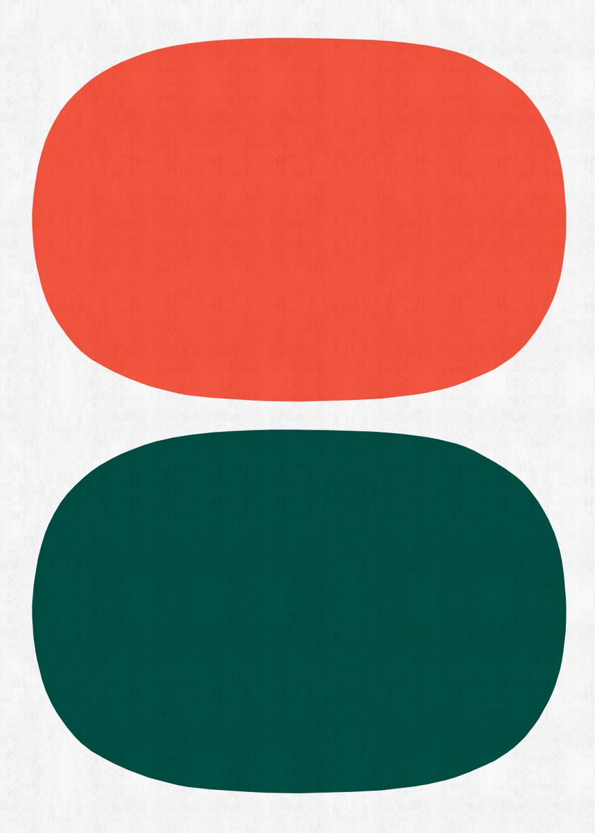 'Two spots' Poster, picture, metal print, paint by Vitor Costa | Displate