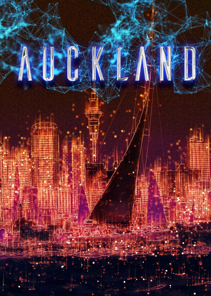 'Auckland' Poster by Petra Rommelfanger | Displate