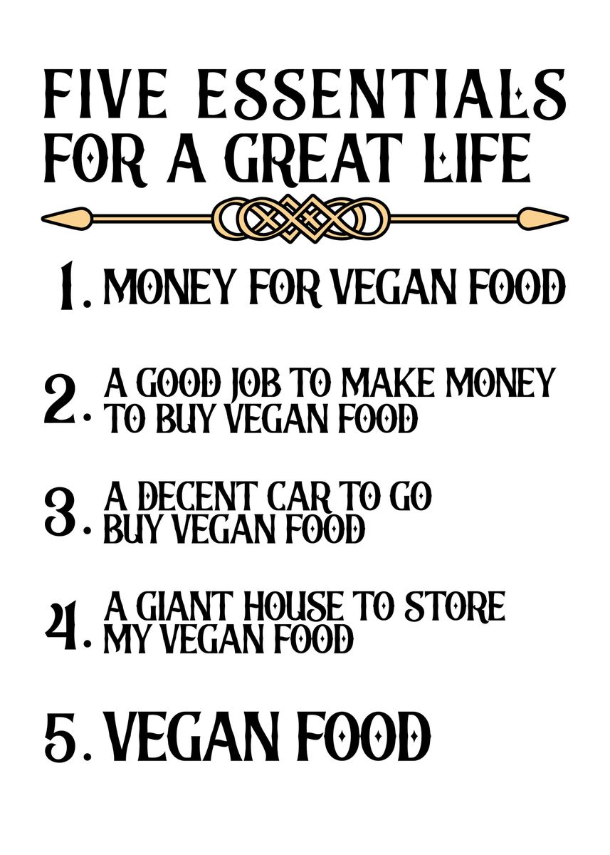 'Five Essentials For A' Poster by schmidde | Displate