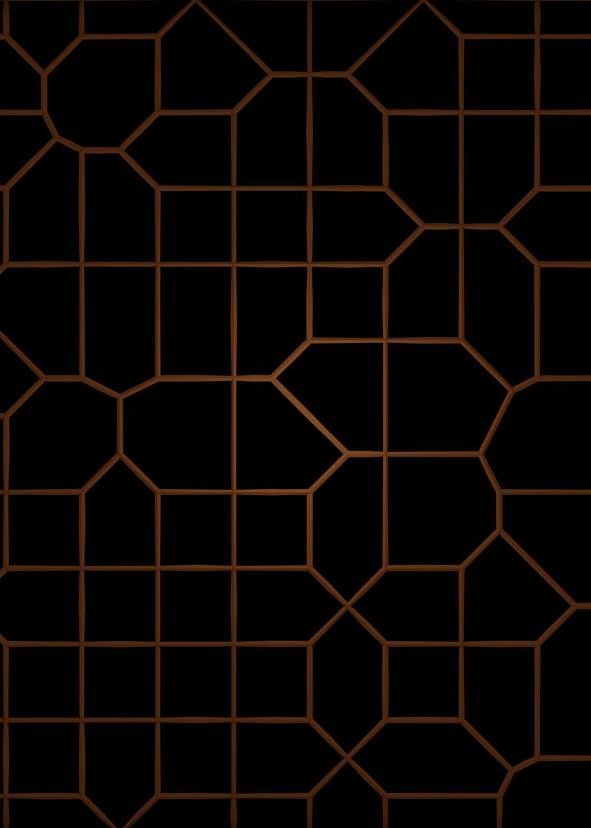 'Abstract Art Deco Grid' Poster by Souzezz | Displate