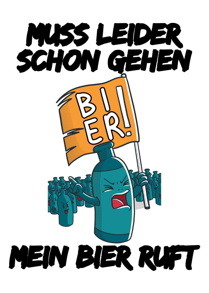 'Must go unfortunately' Poster, picture, metal print, paint by schmidde ...