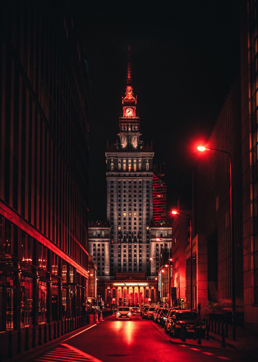 'RED WARSAW' Poster by BORKOGRAPHY | Displate