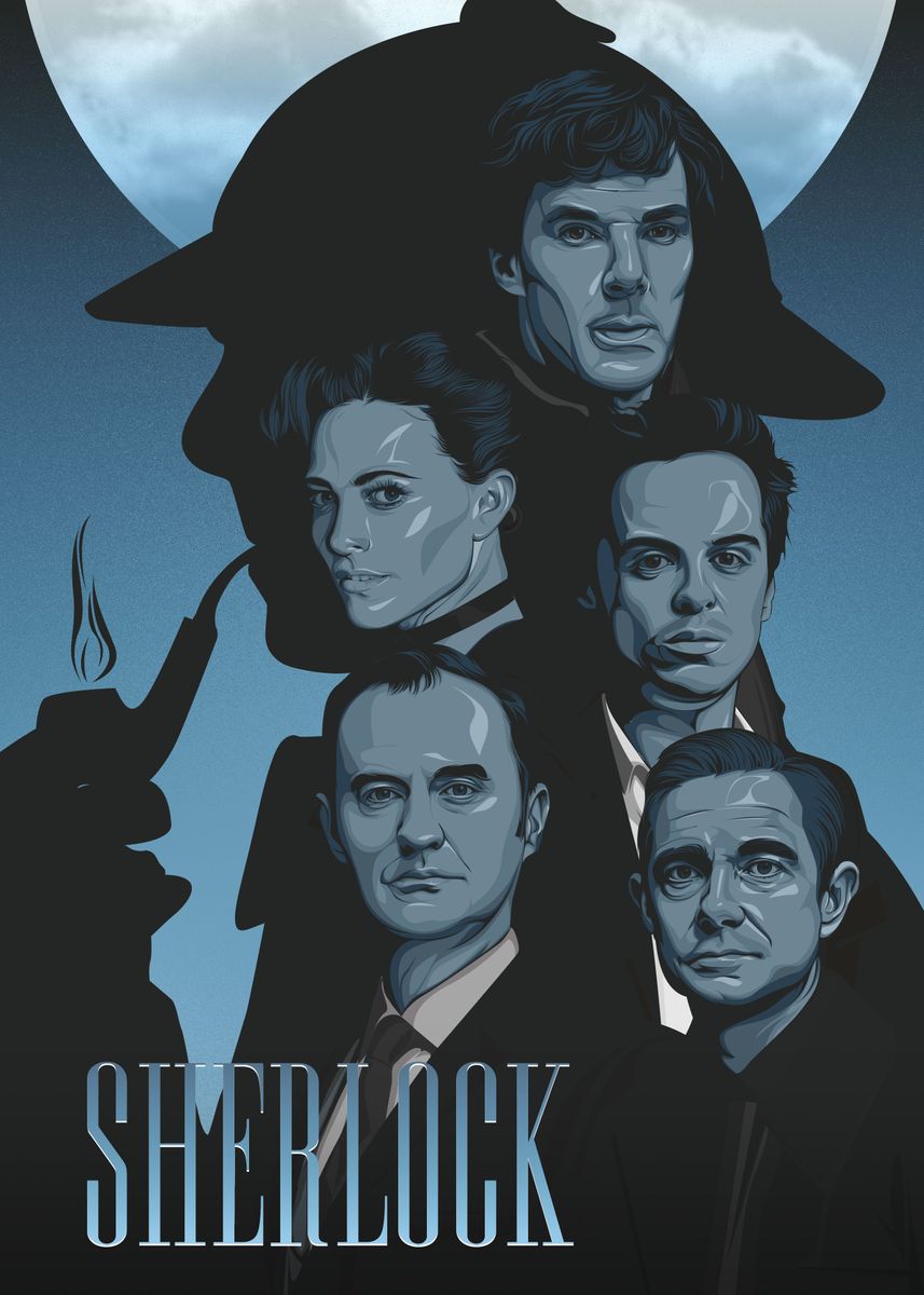 'Sherlock' Poster, picture, metal print, paint by Mark Andrew Sabas ...