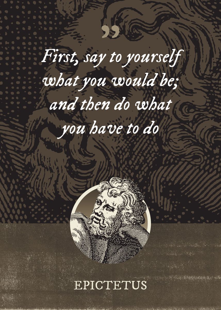 'First say to yourself' Poster, picture, metal print, paint by Syahrasi ...