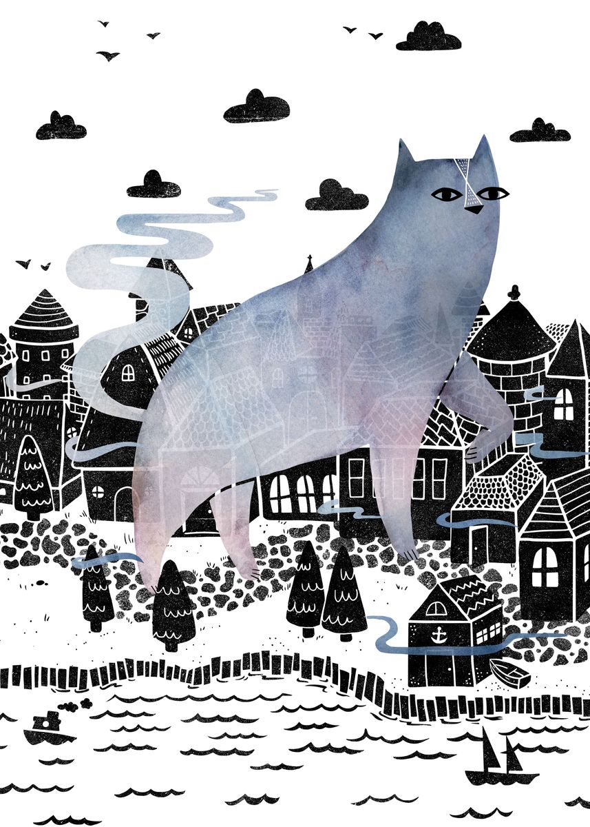 'The Fog ' Poster, picture, metal print, paint by littleclyde ...