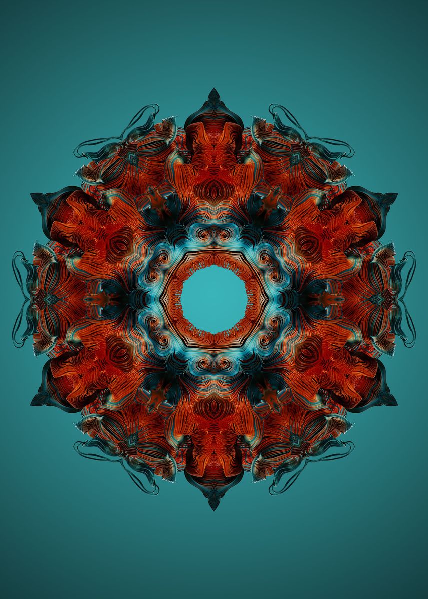 'Mandala 20' Poster by Chaotic Lines | Displate