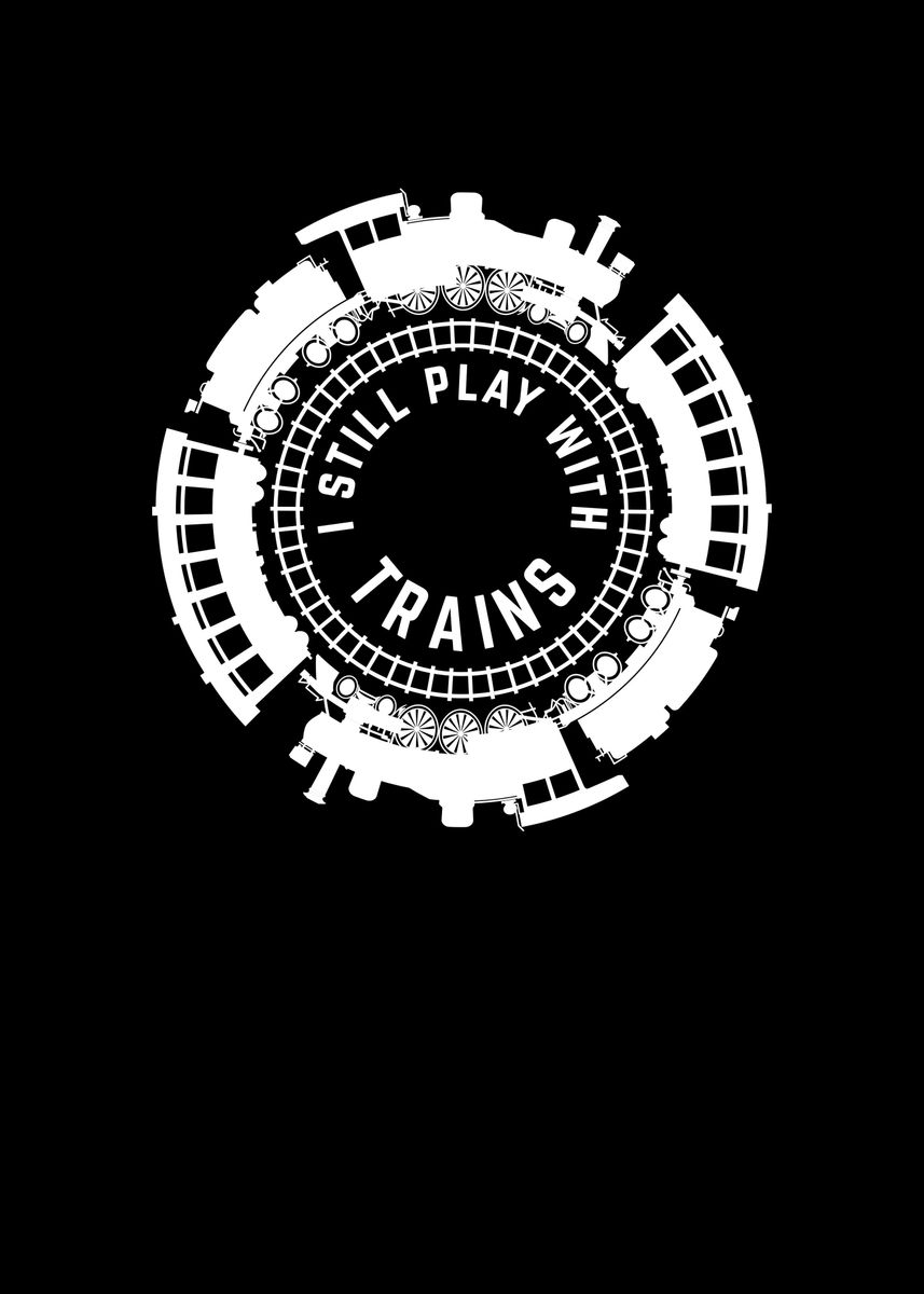 'Model Train Gift Train' Poster by PlateMadeStuff | Displate