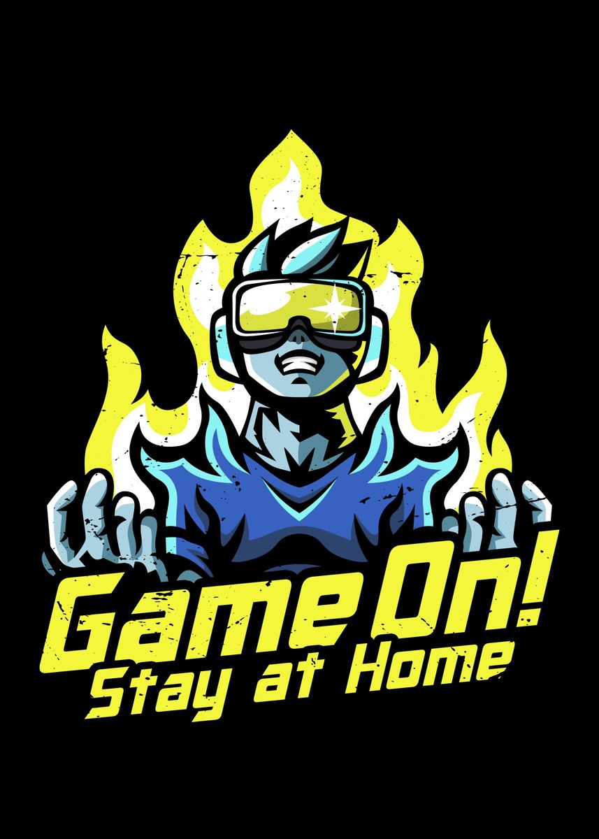 'Gamer' Poster, picture, metal print, paint by John DonJoe | Displate