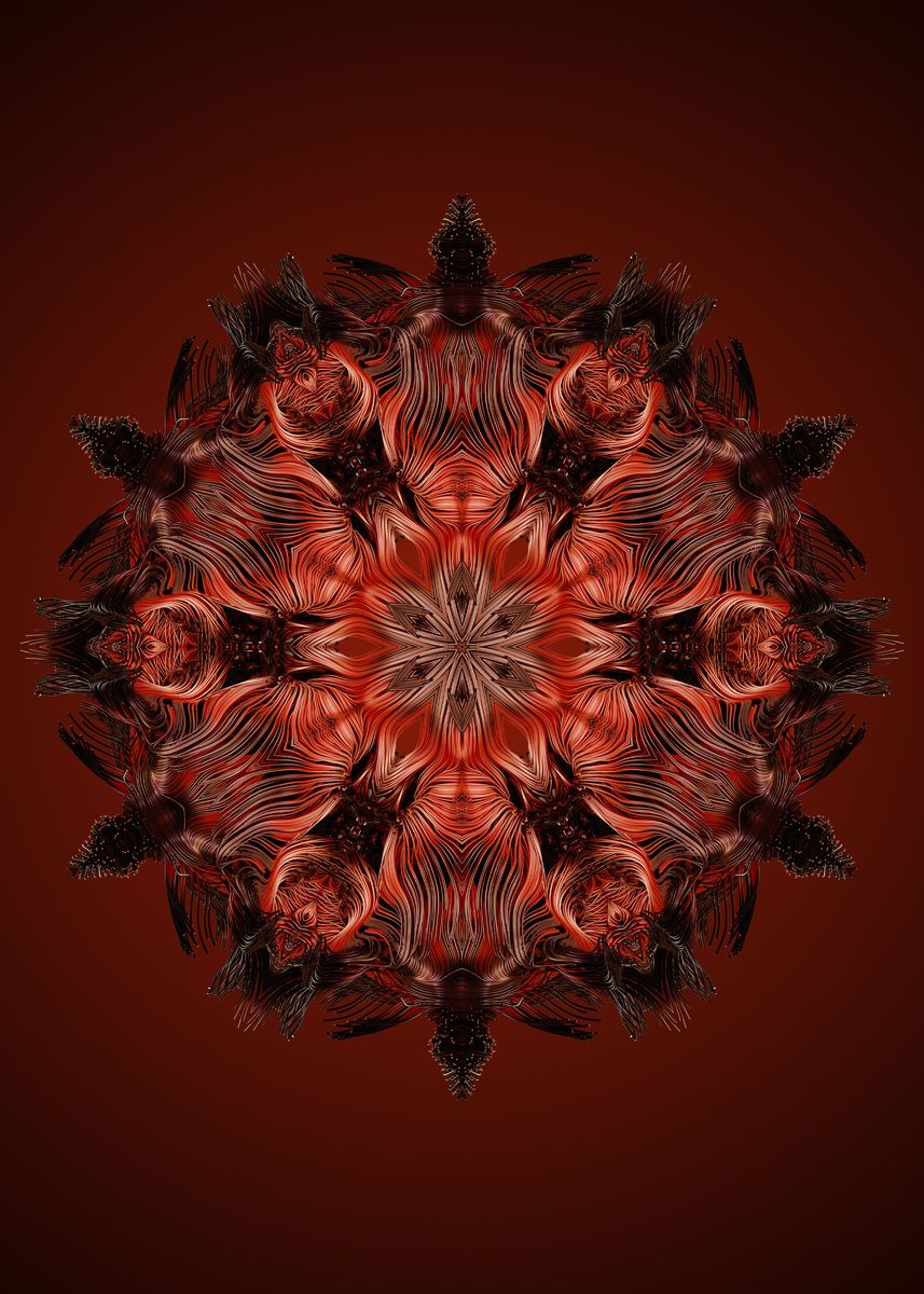 'Mandala 27' Poster by Chaotic Lines | Displate