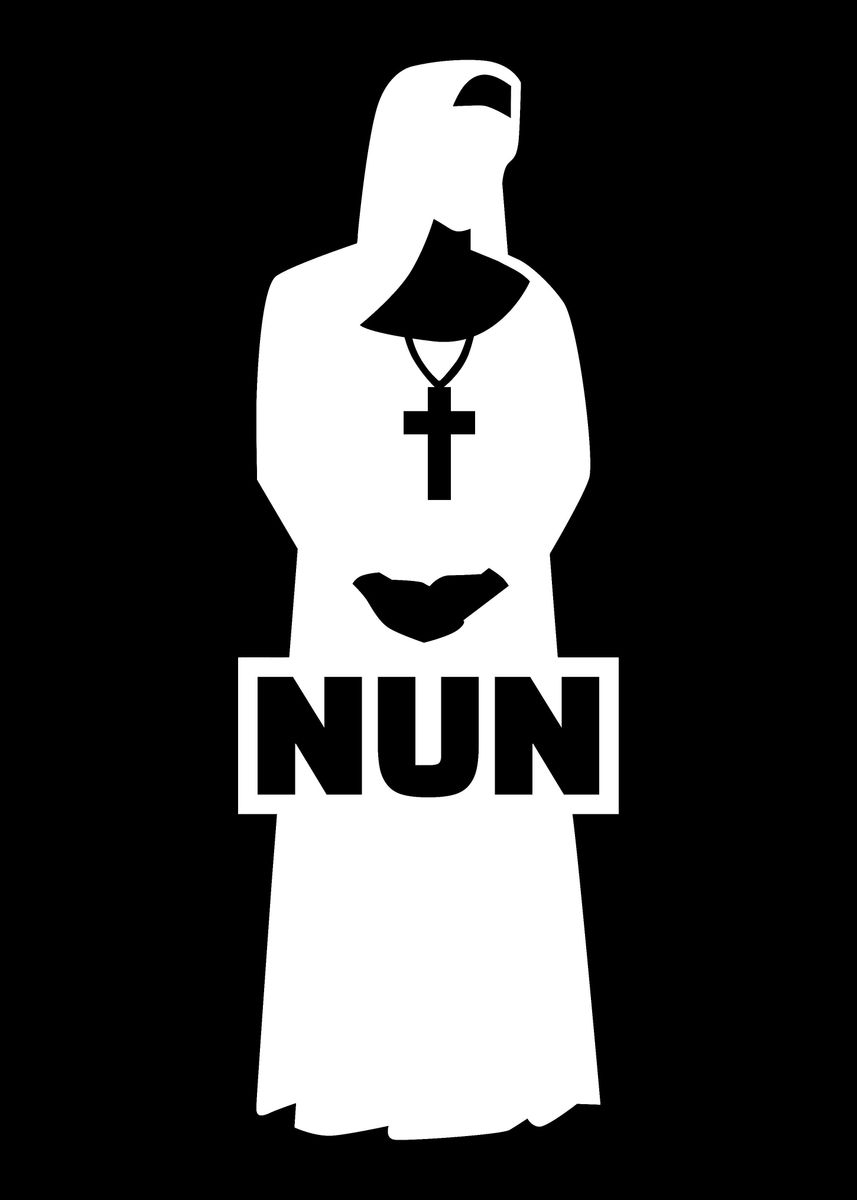 'Nun' Poster, picture, metal print, paint by Designzz | Displate