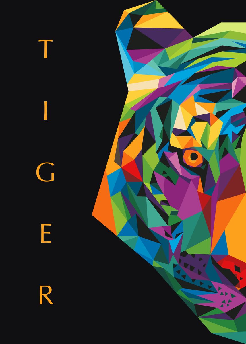 'Tiger' Poster by Yanz Studio | Displate