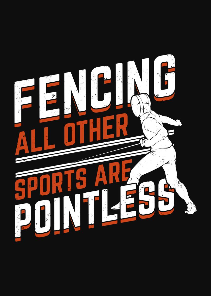 'Fencing Fencer Design ' Poster by Marcel Doll | Displate